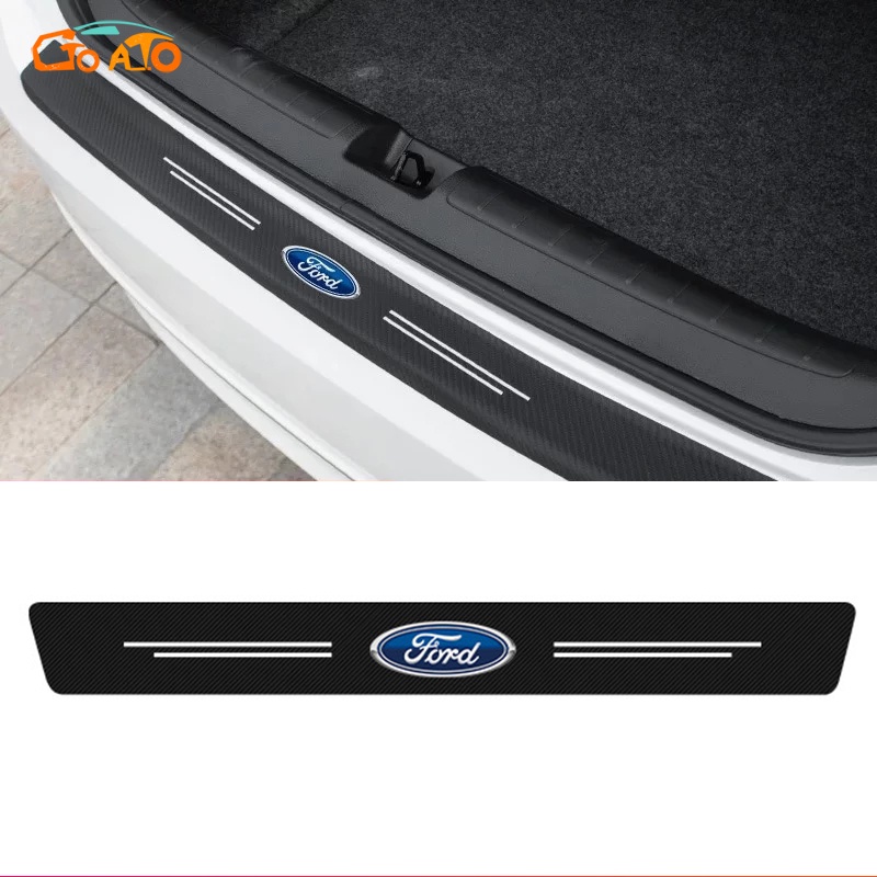 GTIOATO Carbon Fiber Car Trunk Anti-Stepping Protection Sticker Auto ...