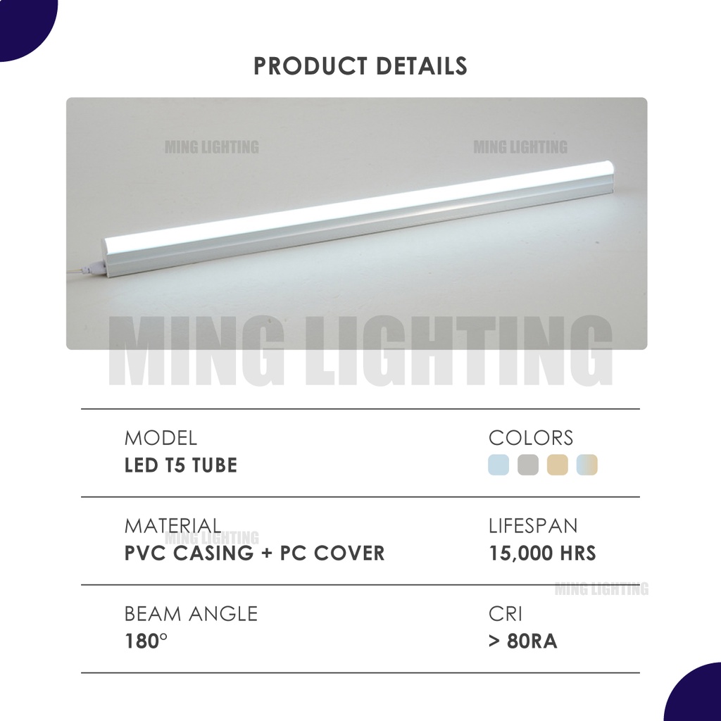 High Grade LED T5 Tube Light Ceiling Wall Decoration Strip Lights ...