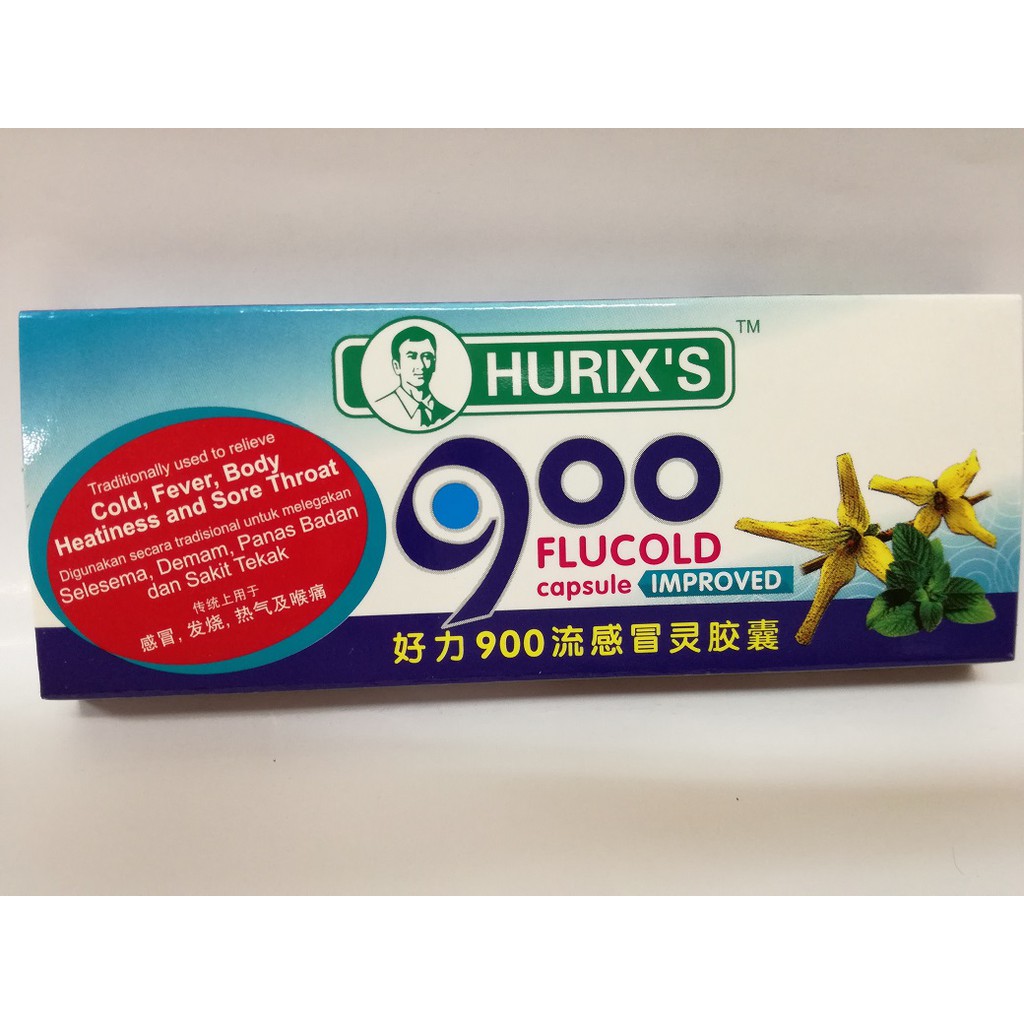 Hurix's 900 Flucold Capsule Improved 3X6S (EXPIRY DATE: DEC2020 ...