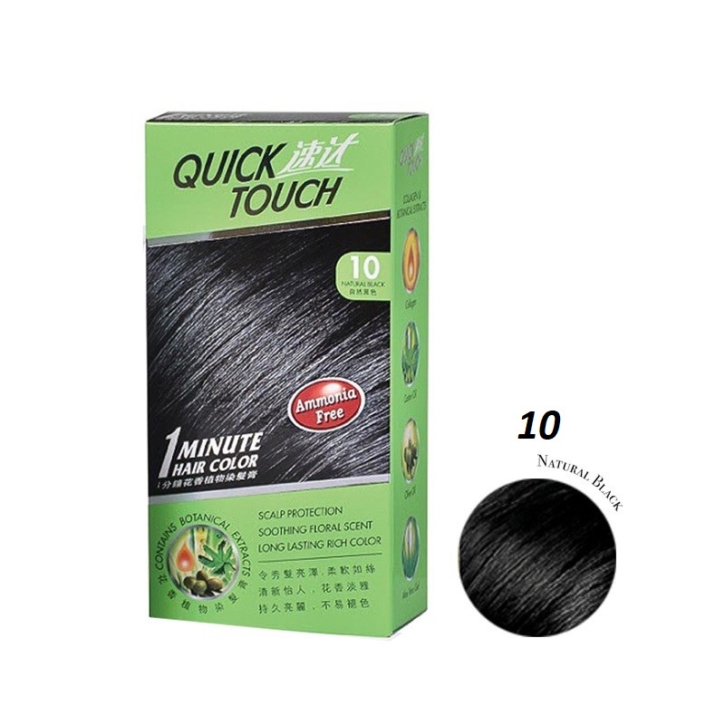 Quick Touch 1 Minute Hair Color For Grey Hair Coverage Only Instant ...