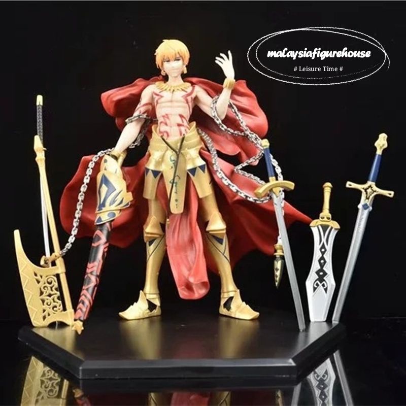 🔥BIG OFFER🔥28CM ANIME FATE STAY NIGHT FGO GILGAMESH SABER BOOTLEG ...