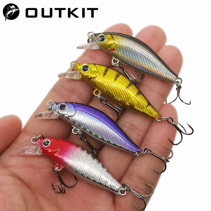 OUTKIT NEW Arrive Japanese Design Small Lures Fishing Lure 3.2g 45mm Sinking Minnow Mini Hard ...