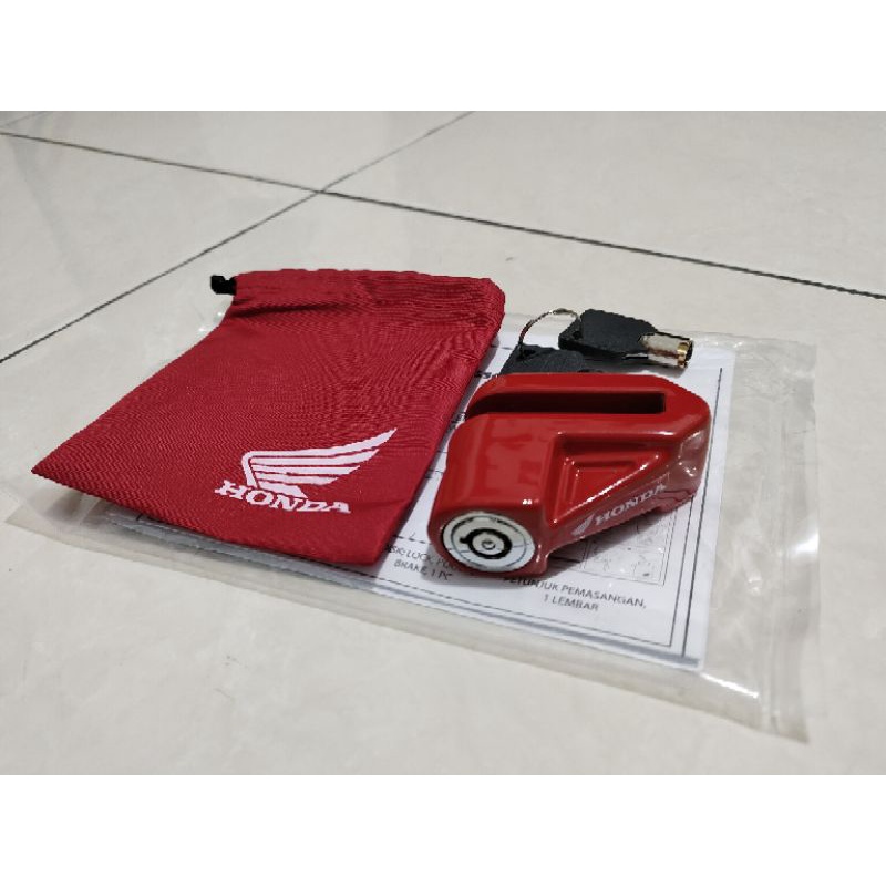 Original HONDA AHM Disc Lock ORIGINAL Solid Pure Iron Material | Shopee ...