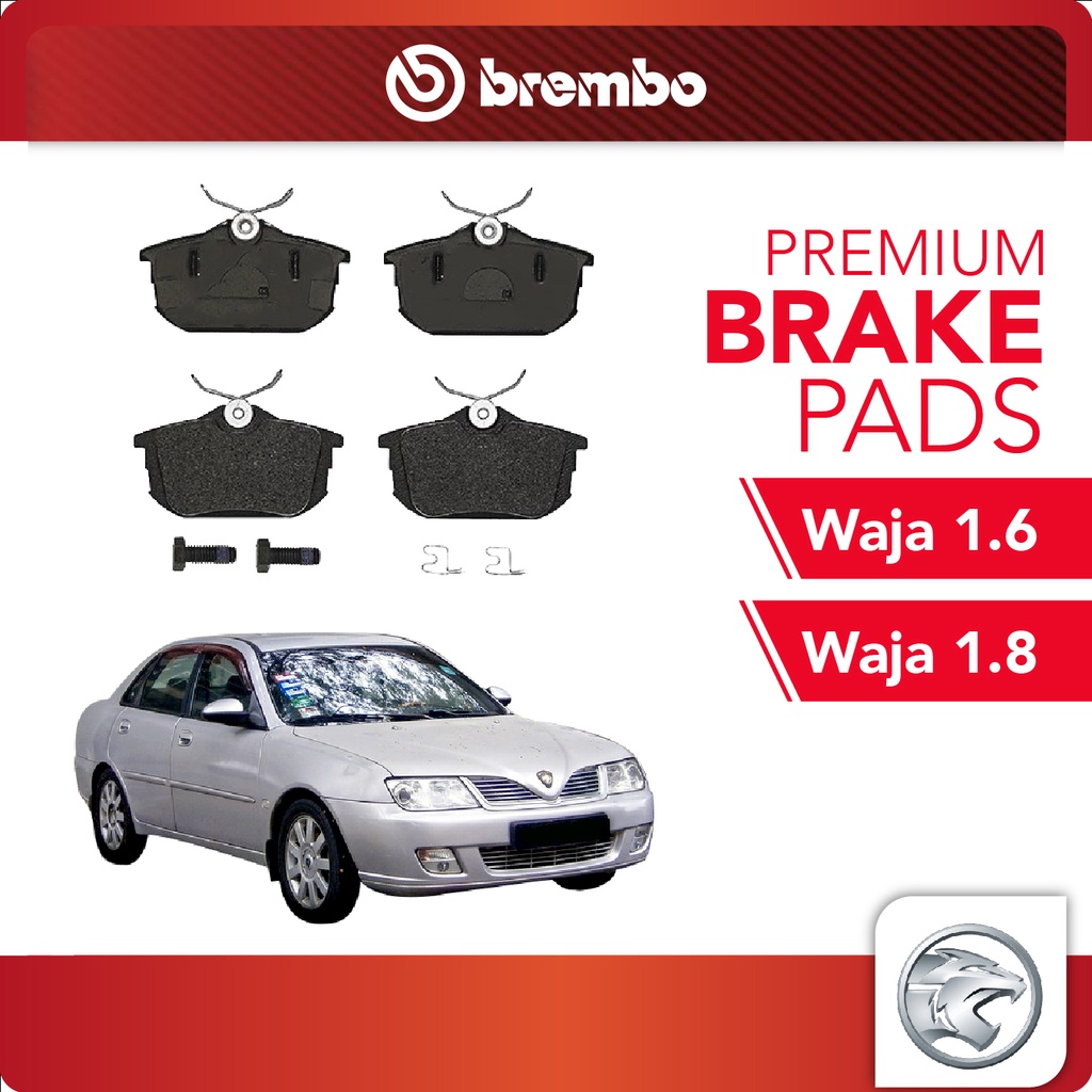 BREMBO Rear Pads (1 set) - Compatible with Proton Waja 1.6, 1.8 ...