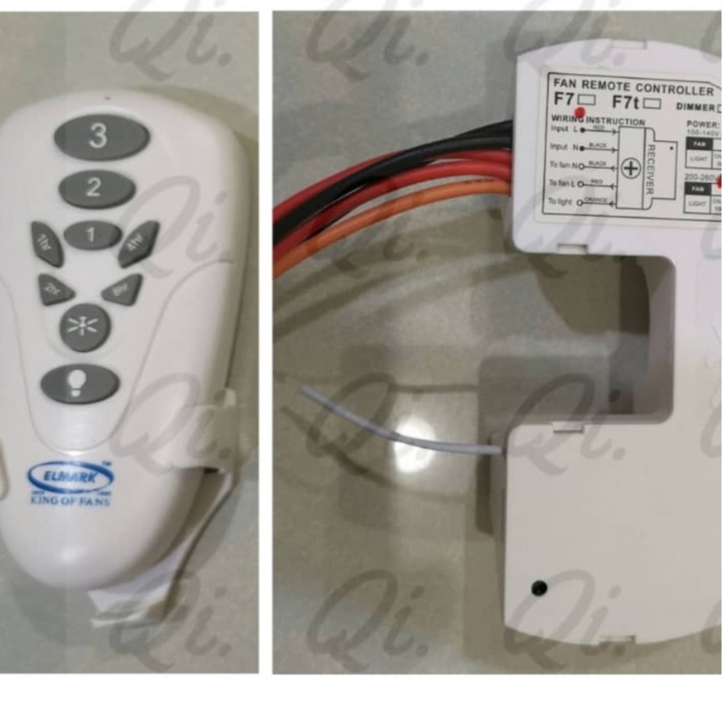 ELMARK CEILING FAN UFO/BEE36/AVATAR/F7 PCB/REMOTE CONTROL ORIGINAL ...