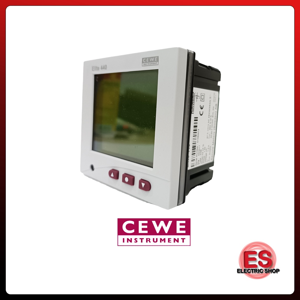 CEWE Elite 445 Digital Power Meter, Class 1.0, 1A & 5A, RS485, Aux: 80 ...