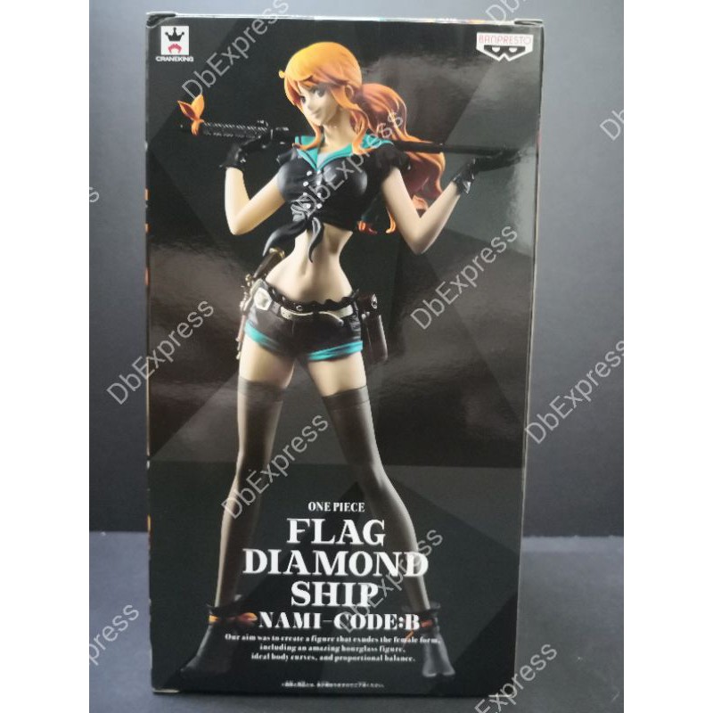 Banpresto One Piece Flag Diamond Ship Nami Code B 25 cm | Shopee Malaysia