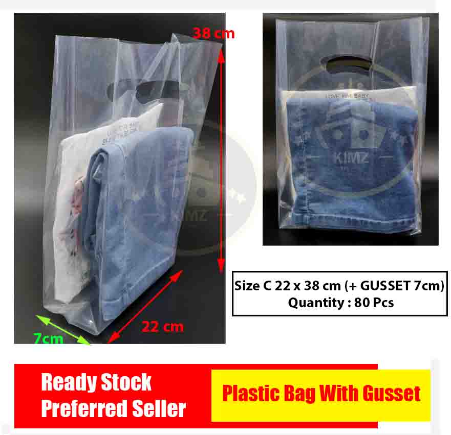 Ready Stock PE Transparent Plastic Bag / Plastik Beg Terbal / Quality ...