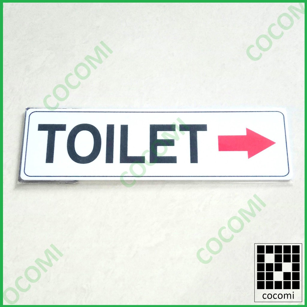 Acrylic Right Toilet Writing Board Sign, Thick Bathroom Toilet ...