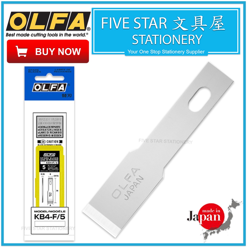OLFA KB4-F/5 Chisel Art Knife Blade for AK-4 Utilities Knives Pisau Mata Tajam | Shopee Malaysia