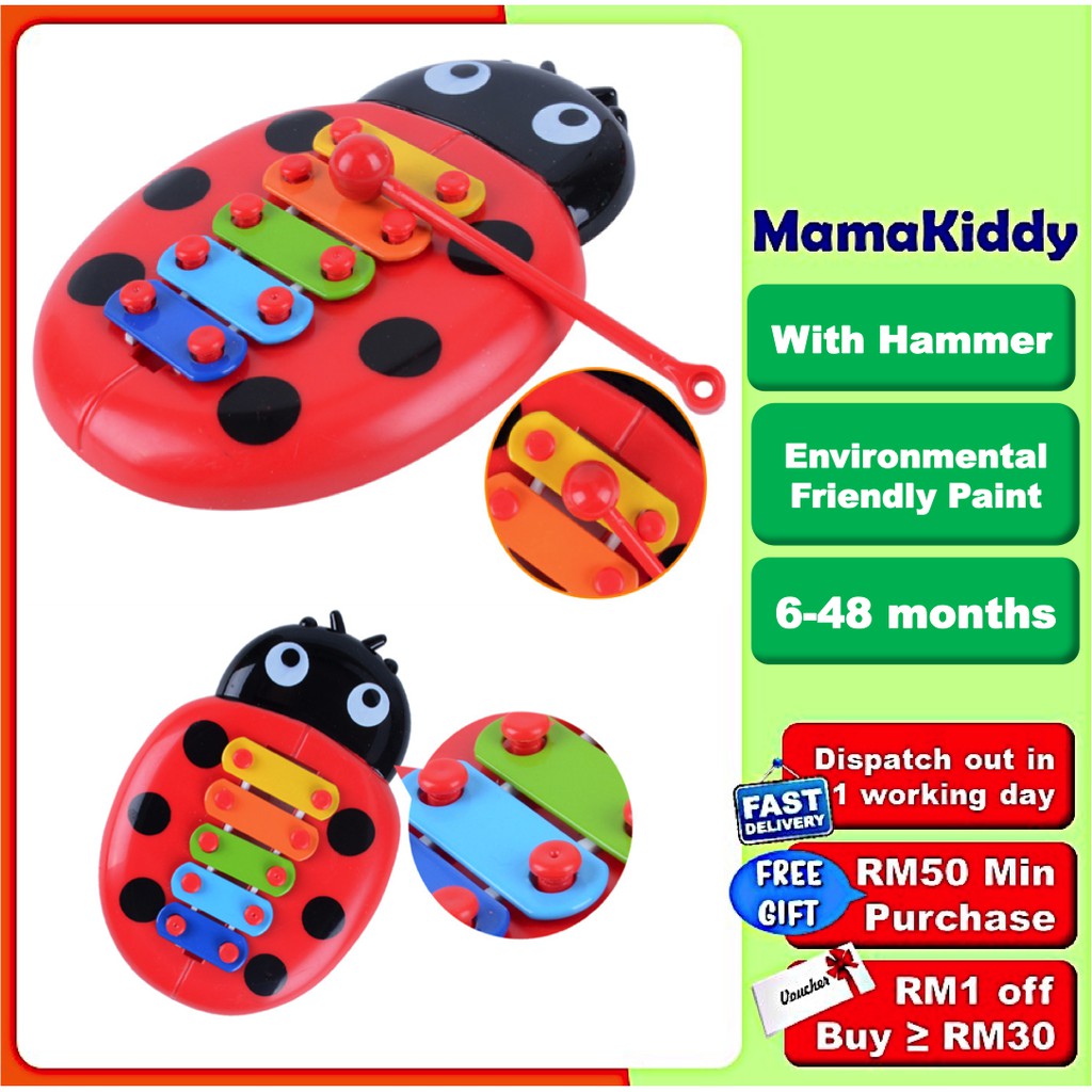Ladybug Baby Puzzle Insects Piano Music Instrument Toy Baby Kid ...