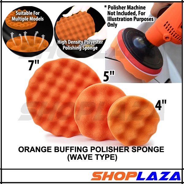 Orange Polish Sponge Buffing Polisher Sponge Car Polishing Pad ...