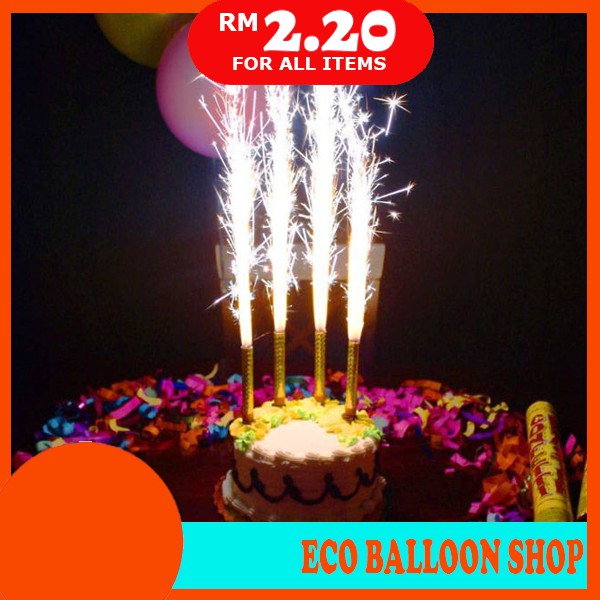 [READY STOCK] 1PCS FIREWORK CANDLE FOR BIRTHDAY CAKE BIRTHDAY CANDLE ...