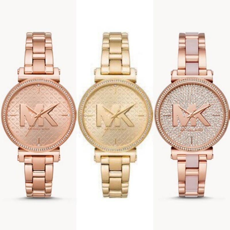 Authentic MK Sofie Stainless Steel Women's Watch MK4334 MK4335 MK4336 ...