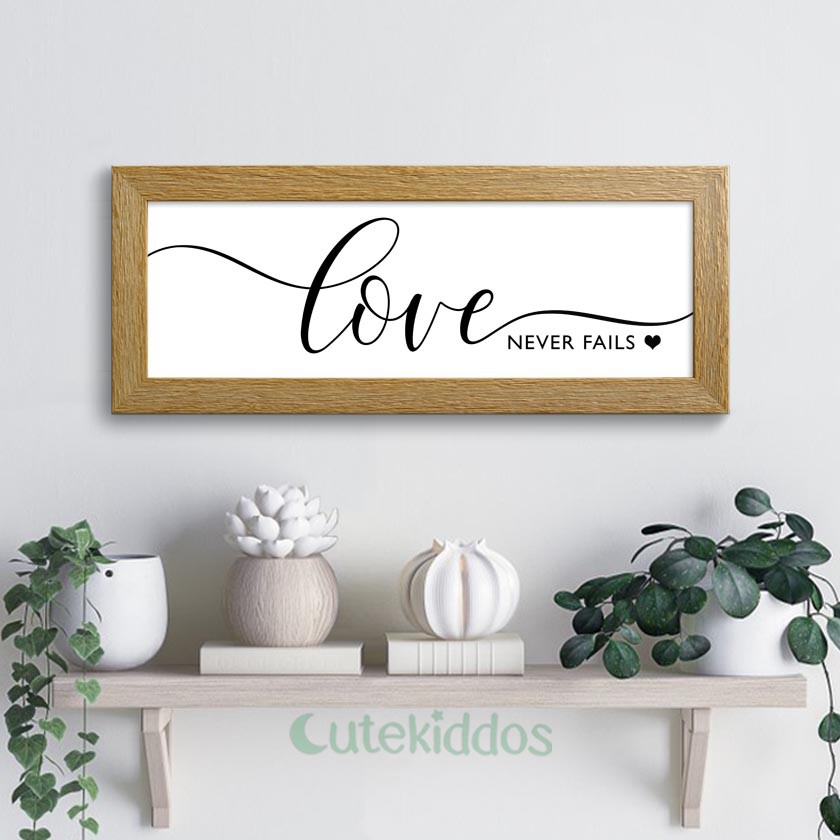 HIASAN DINDING KAYU Wall Hanging Sign Poster Wood Love Quotes Love ...