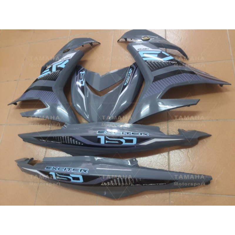 Yamaha Y15 Y15zr V1 V2 Exciter Night Flash (Grey edition) cover set free emblem(×4) | Shopee ...