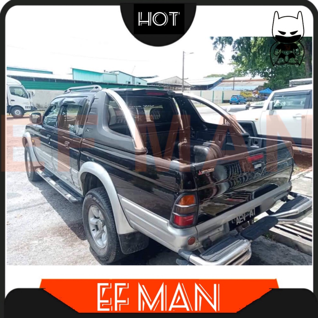 4x4 Roll Bar Rear Iron Besi Silver Matt Black Hilux Sr ln166 VigoRevo ...