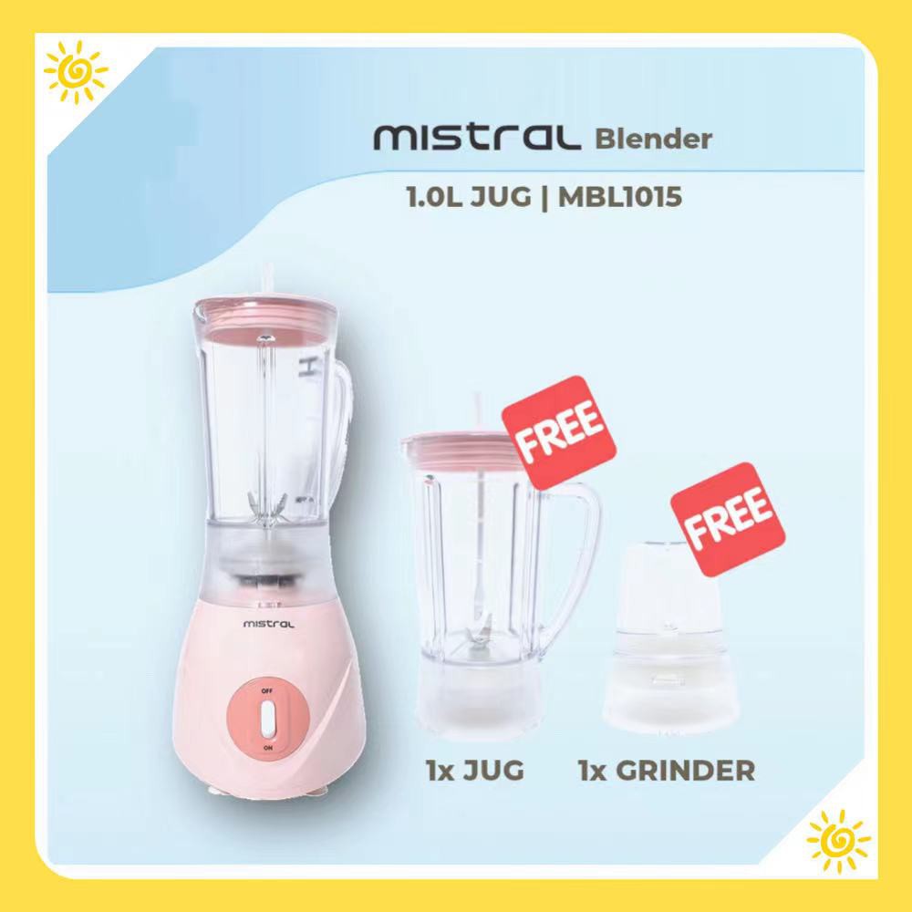 Mistral Blender MBL1015 + Extra Jar with Multipurpose Grinder | Shopee ...