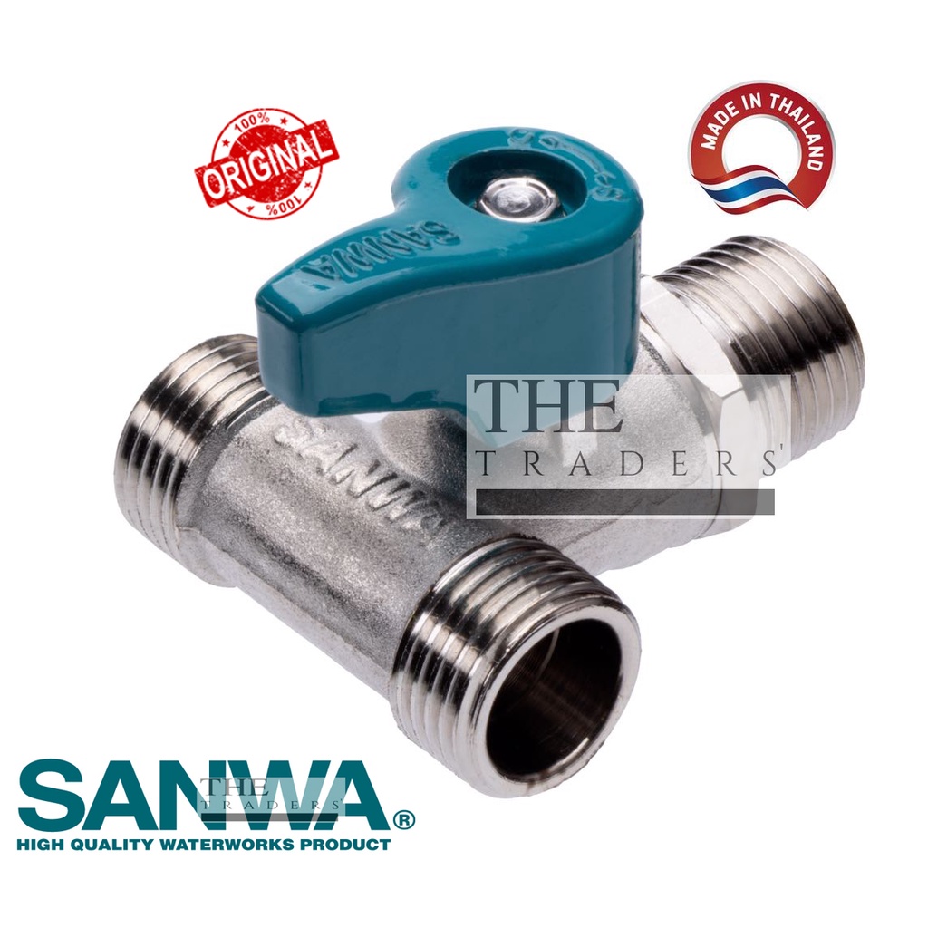 The Traders SANWA Premium 15MM 1/2" HEAVY DUTY BALL TAP MINI BALL VALVE, ANGLE BALL VALVE GATE ...