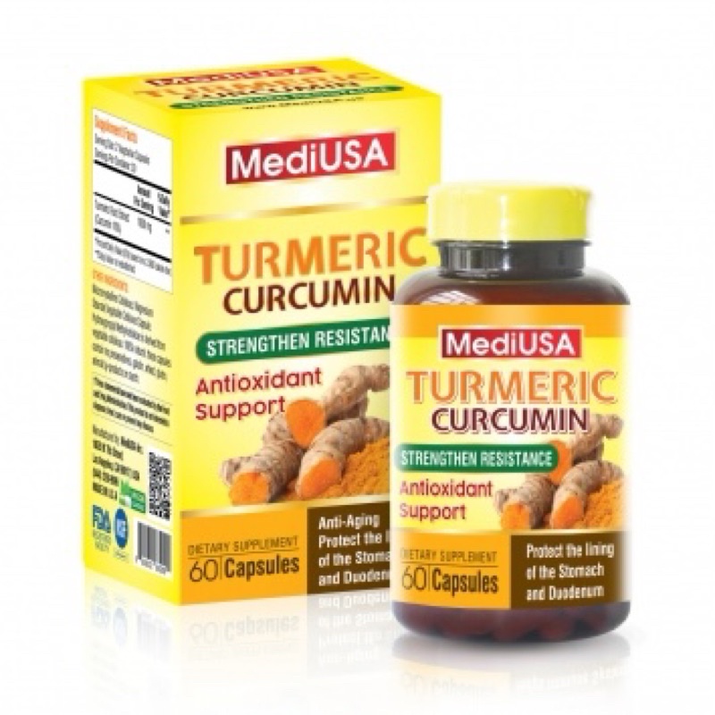 Mediusa Turmeric Curcumin - Helps Fight Oxidation, Helps Protect The Stomach And Duodenum Mucosa ...