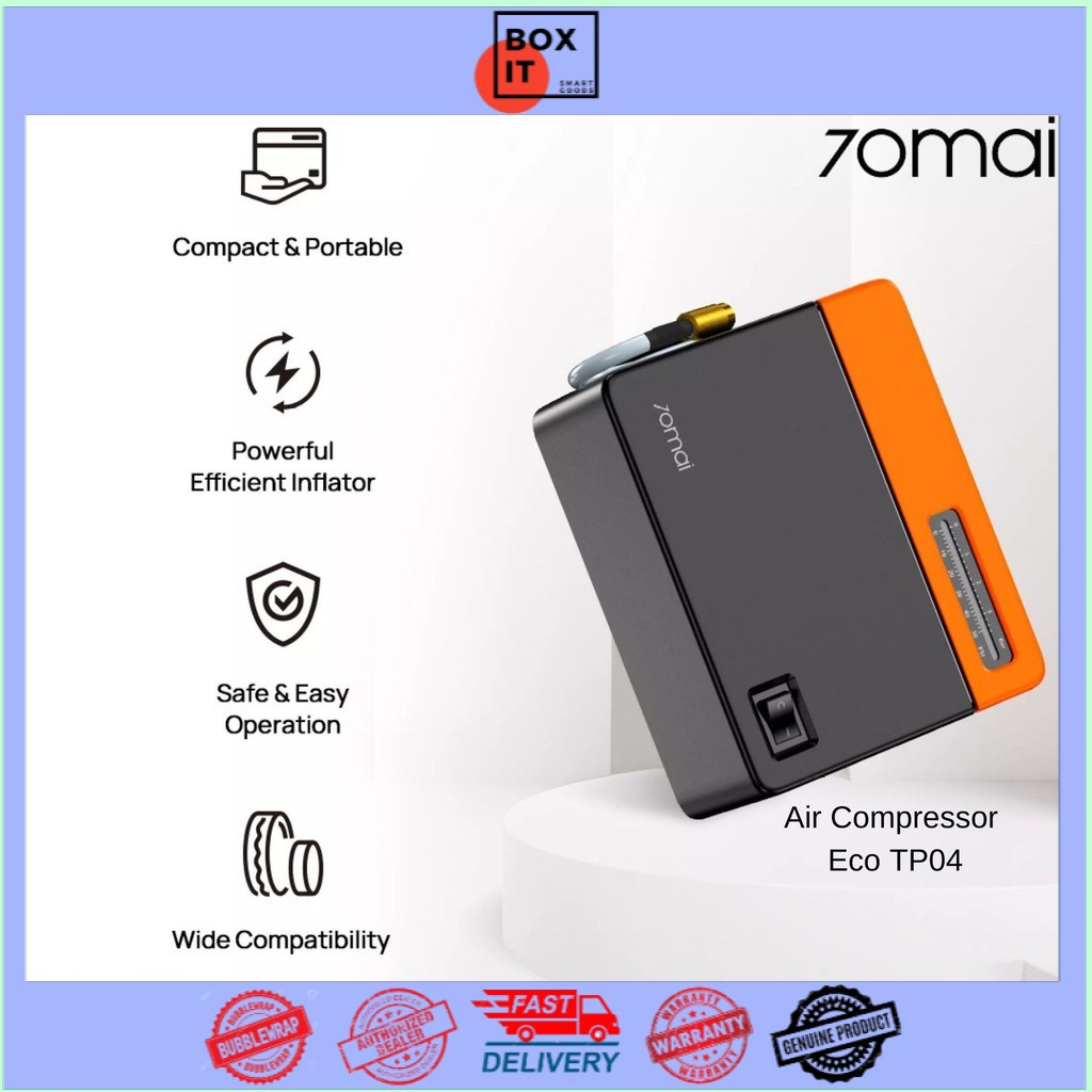 70mai Portable Air Compressor Eco TP04 - Tiny Powerful | All-in-one ...