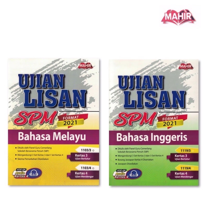 Buku Latihan Ujian Lisan SPM Format 2021 BM / BI | Shopee Malaysia