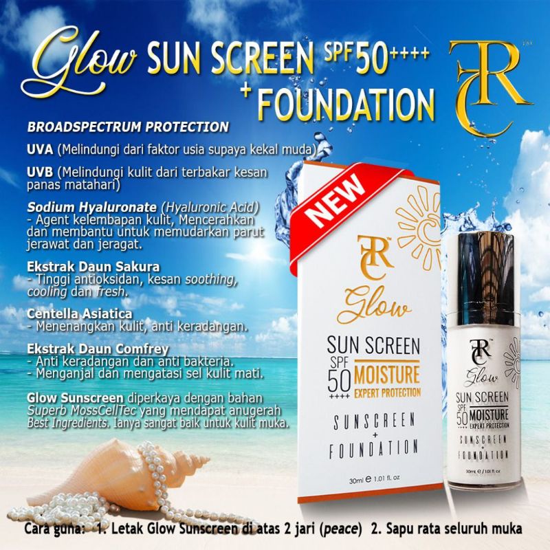 GLOW SUNSCREEN SPF 50++++ MOISTURE EXPERT PROTECTION (SUNSCREEN ...