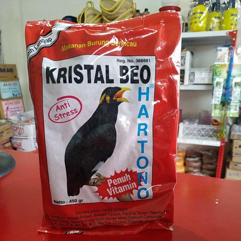 Crystal Parrot Food BEO Hartono 450 gr anti-stress | Shopee Malaysia