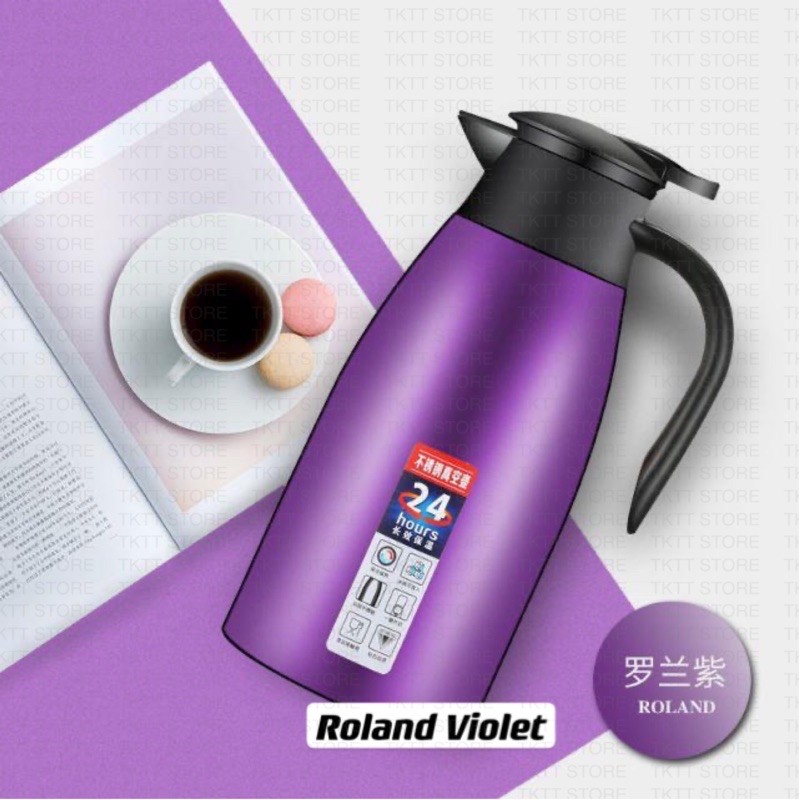 TKTT SUS304 2 Litres Insulated Vacuum Thermal Flask Stainless Steel ...
