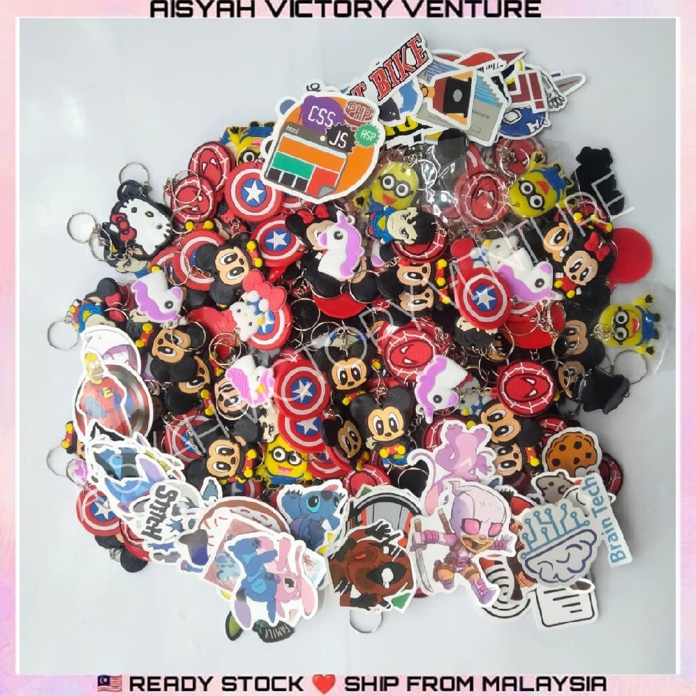 Cute Keychain 3D Cartoon Key Ring Marvel Key Chain Superhero Keyring ...