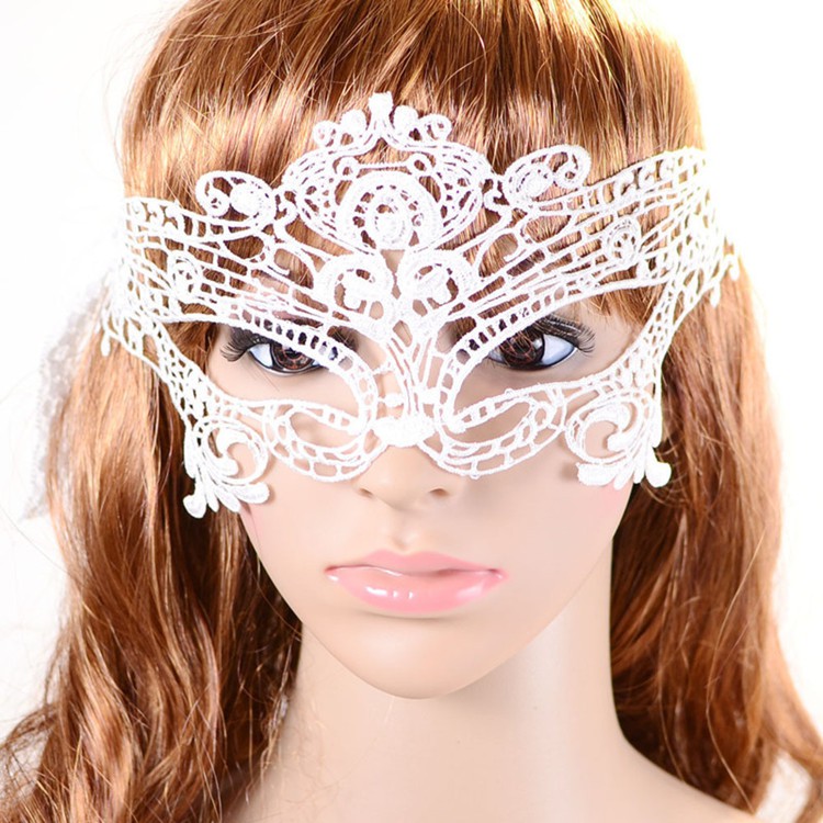 Lace Pain Mask Masquerade Night Plain Lace Mask | Shopee Malaysia