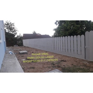 SHERA PLANK PAGAR SIAP PASANG TANPA CAT UNTUK PAGAR PANJANG | Shopee ...