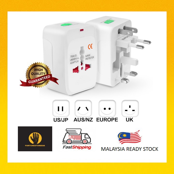 Universal 3 Pin Plug Adaptor 2 Pin US EU CHINA Multi Pin To Malaysia 3 ...