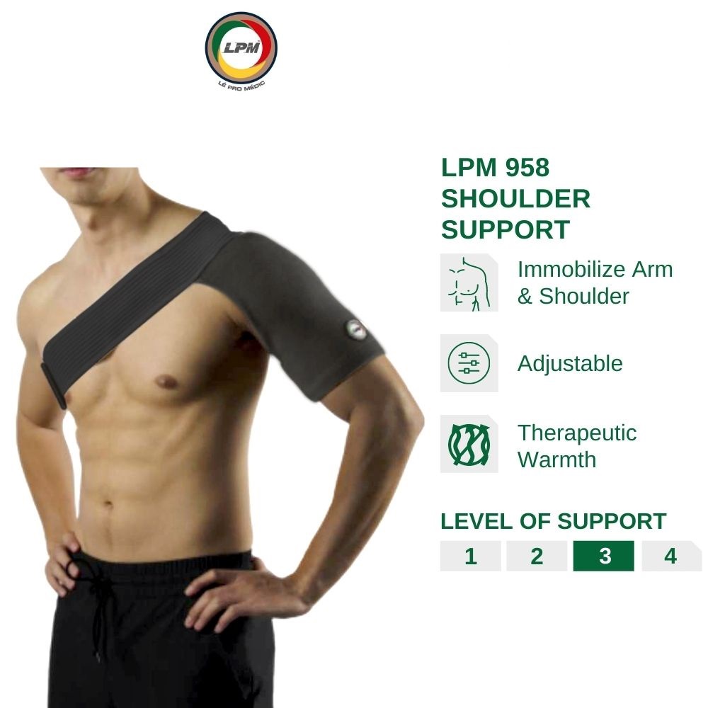 LPM Shoulder Support 958 Shoulder Brace High Thread Count Shoulder ...