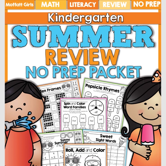 Printable *Summer Packet NO PREP Review (Kindergarten) | Shopee Malaysia