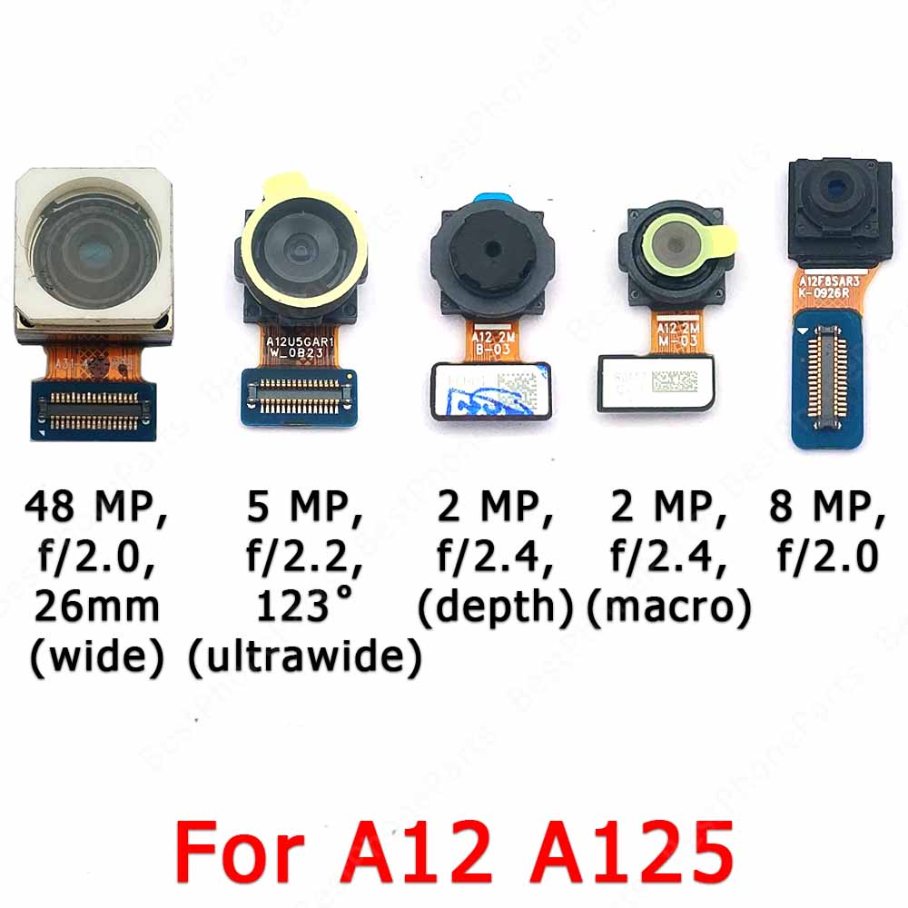 Original Rear Front Camera For Samsung Galaxy A12 A125 Small Selfie ...