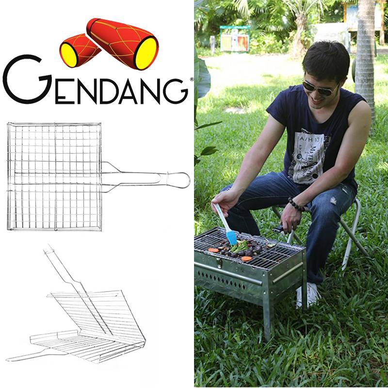 Extra Big BBQ Wire Mesh Grill Fish Toaster Cage Net Outdoor Camping ...