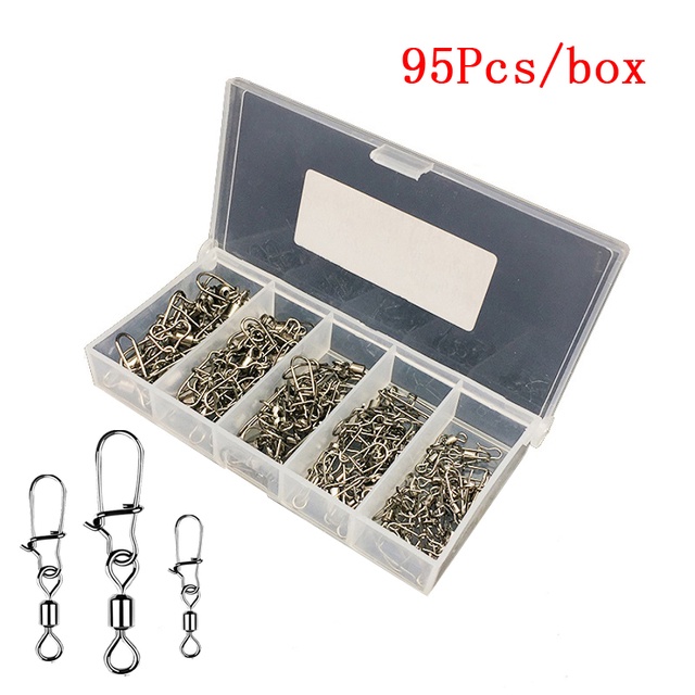 141Pcs/set Rock Sea Fishing Lure Accessories Fishing Connectors Swivels ...