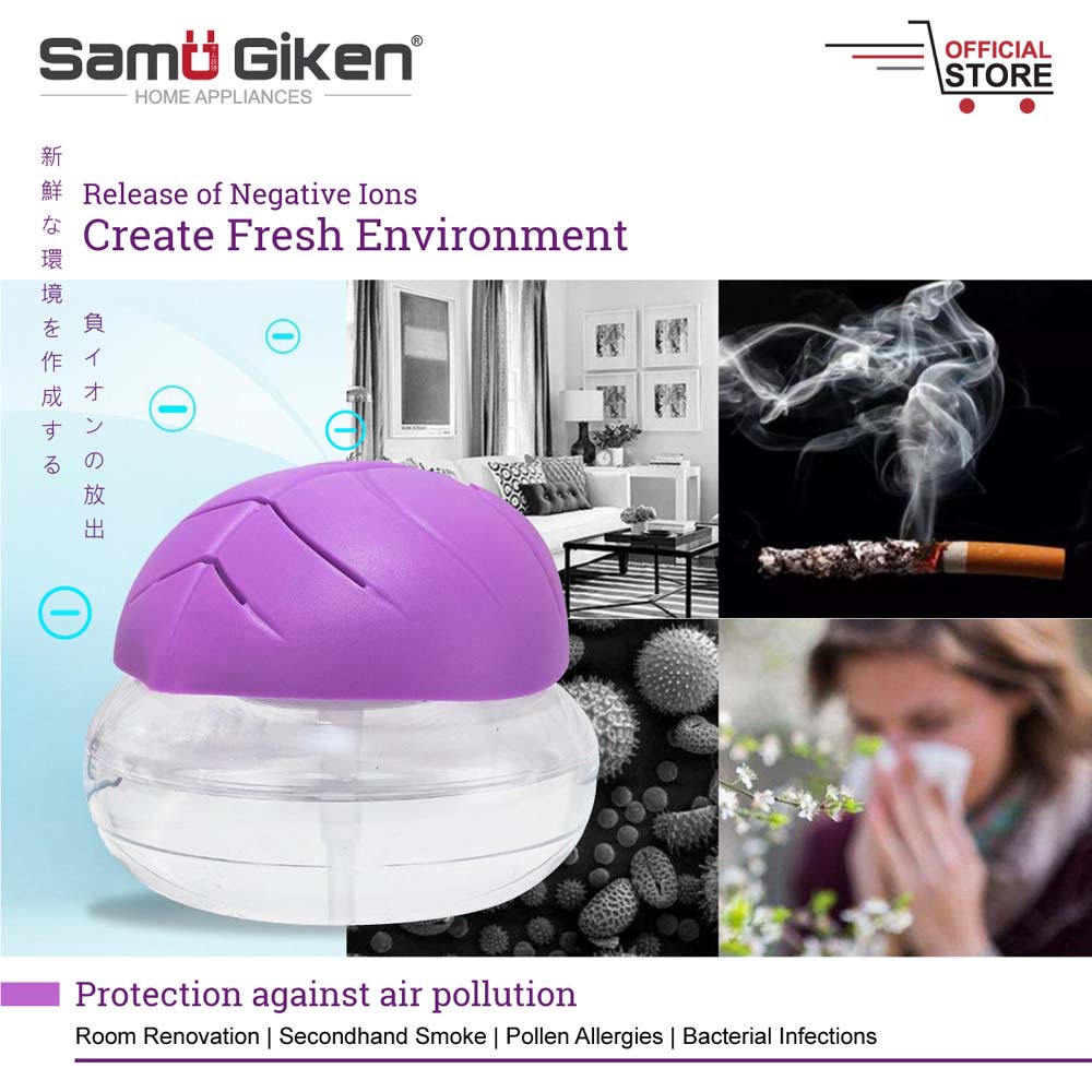 Samu Giken Watering Air Revitalisor Aroma Purifier Diffuser with LED Light (1.8 LITER) | Shopee ...