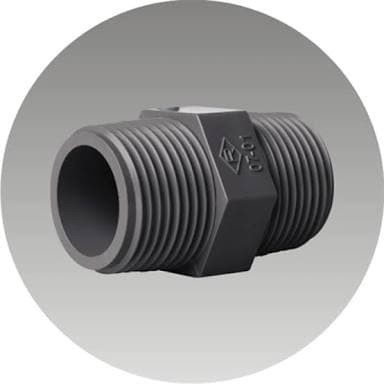 Paralon/pvc Double Nipple Water Pipe Fittings/Connection AW 1/2" 3/4 ...