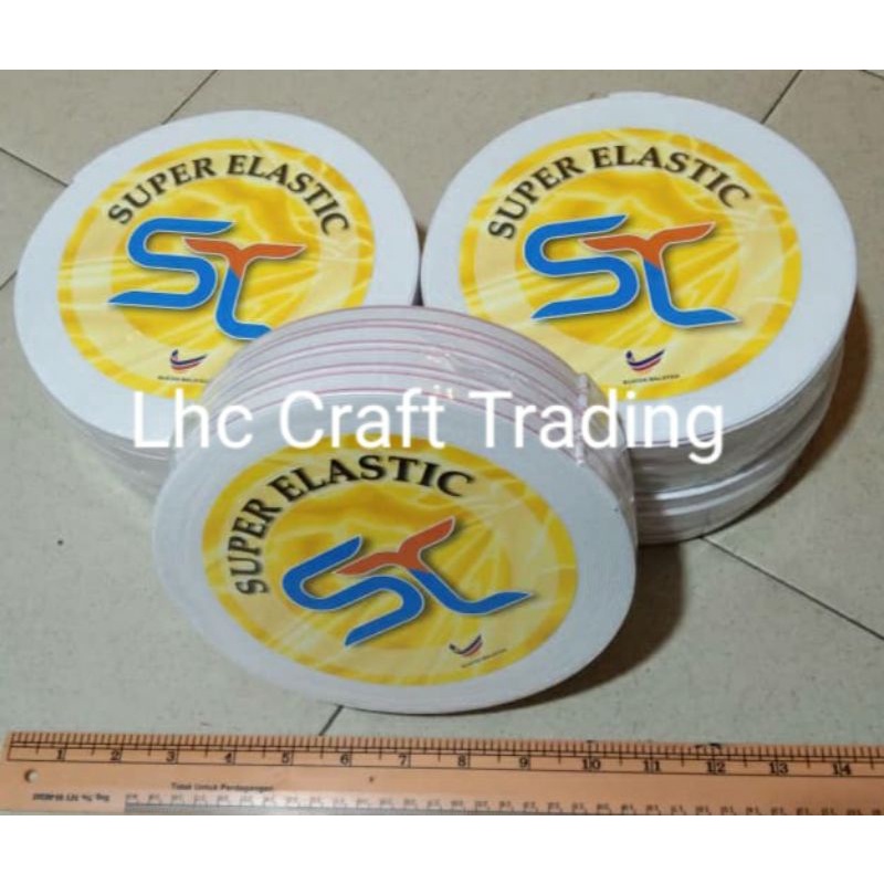 Getah kain 1/2 inci/ getah seluar/ getah pinggang/ getah baju(1 gulung ...