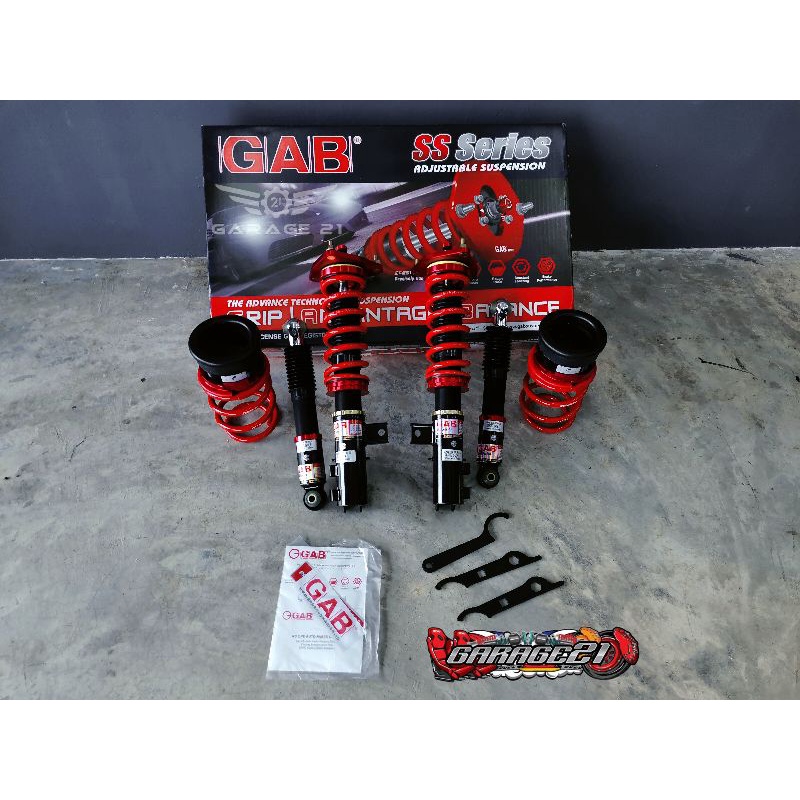 Kia Forte - GAB SS Series Fully Adjustable Absorber Hilow Soft Hard ...