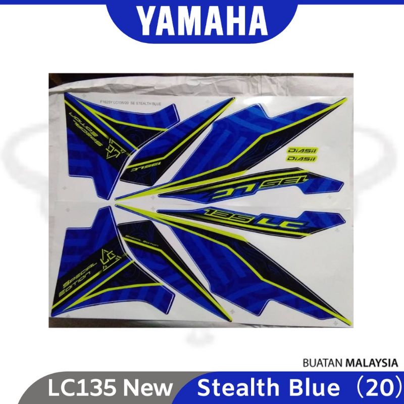 YAMAHA LC135 Body Cover Set Coverset Sticker Stripe Strike LC V2 V3 V4 ...