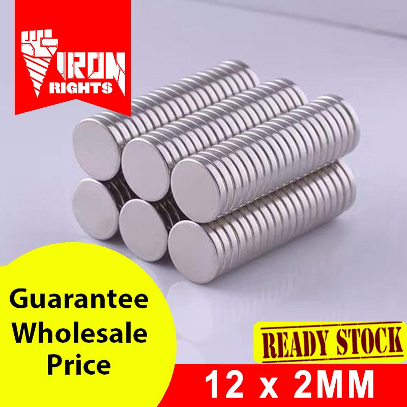 (6 pcs / pack) Neodymium Magnet 12 x 2mm | NdFeB Super Strong Round ...