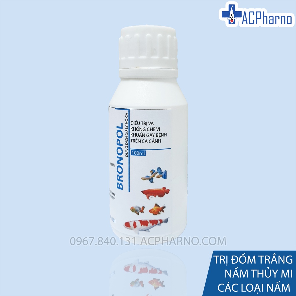 TRI Bronopol Fungal prevention & kills white fungus, tiny spots, water ...