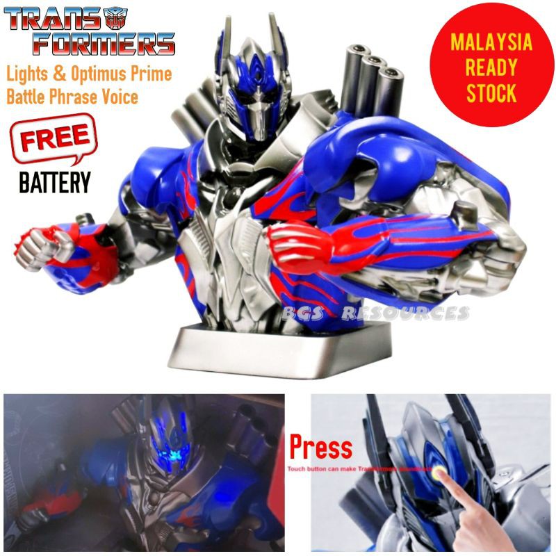TALKING COIN BANK OPTIMUS PRIME BIG TRANSFORMERS COIN BANK AGE OF ...