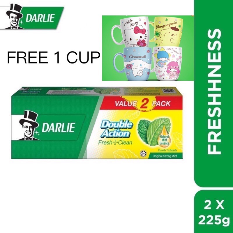 Darlie Double Action (225g x 2) Exp: 2023 | Shopee Malaysia