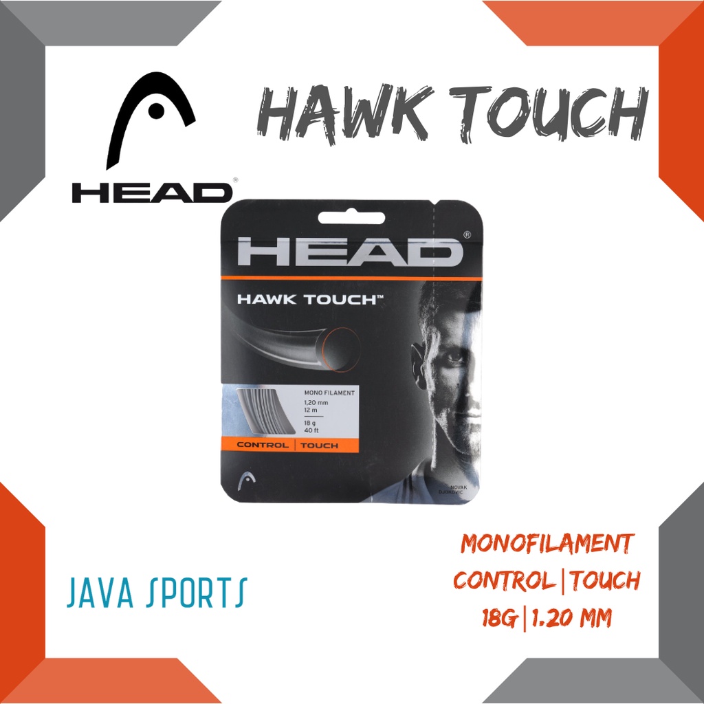 Head Hawk Touch 18 Tennis String | Monofilament | Control - Touch | 18g ...