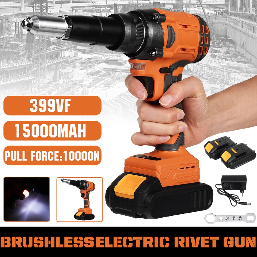 Cordless Electric Rivet Guns Insert Nut Pull Riveting Tool 2.4-4.8mm ...