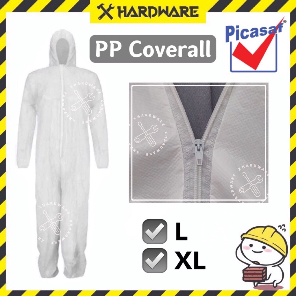PICASAF PP Non Woven Disposable Protective Clothing Coverall Chemical ...